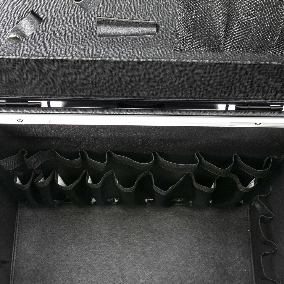 Professional Makeup Case Rolling Cosmetology Case Metal Beauty Travel ...