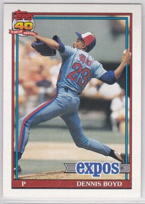 M) 1991 Topps Baseball Trading Card - Dennis Boyd #48 | eBay