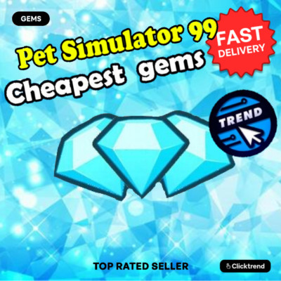 💎CHEAPER GEMS💎GEMS Pet Simulator 99 | ROBLOX | Pet Sim 99 | PS99 | eBay