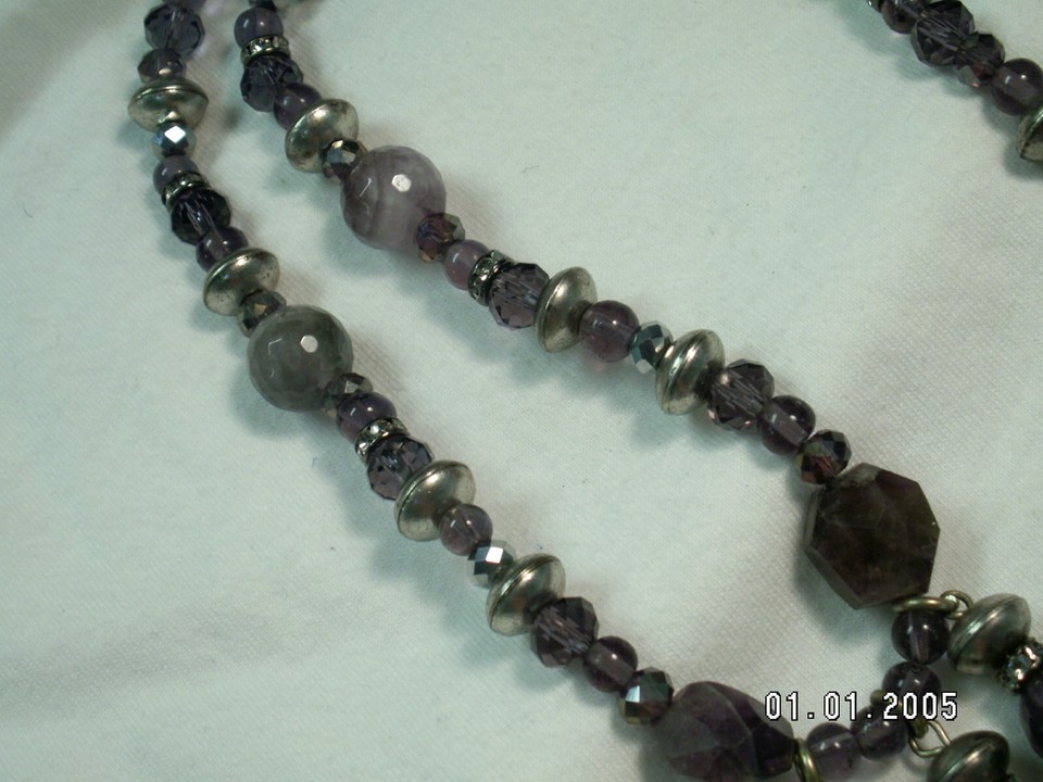 Chico's Color Argento, Cristalli, Viola Vetro & Naturale Ametista ...