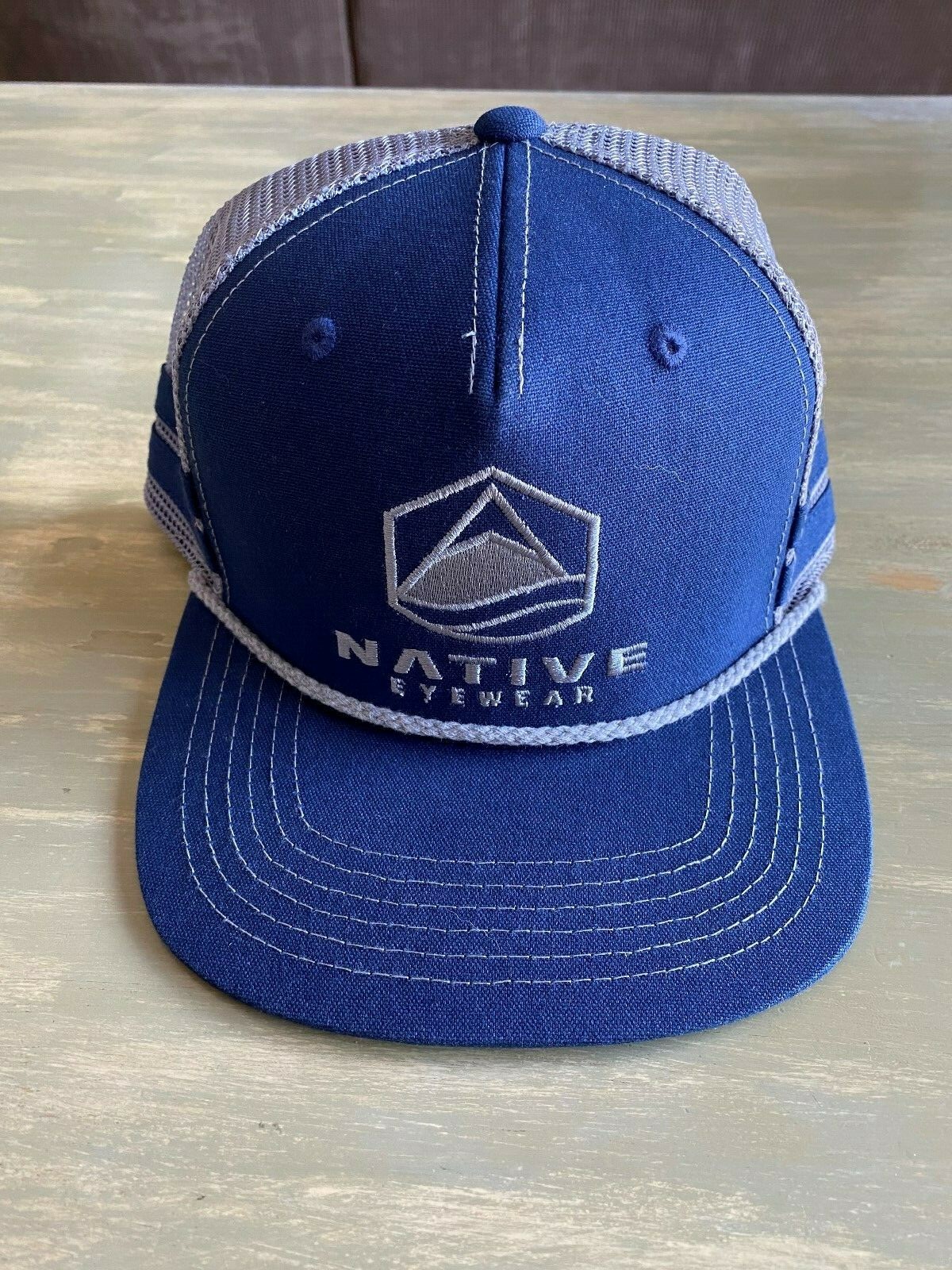 BRAND NEW Native Eyewear Trucker Hat Snapback Blue Gray Flatbill | eBay