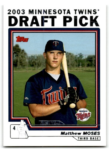2004 Topps Matthew Moses Rookie Minnesota Twins #673 | eBay