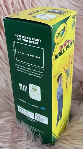Crayola Dry Erase Wall Paint Draw On The Wall Covers 40 Sq Ft | eBay