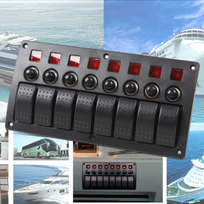 3in1 Switchboard Fuse Switch Switching Panel For Marine Car Boat DC 12V ...