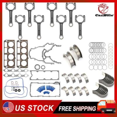 PISTON & MAIN &RODS BEARING & Gaskets &Rod For LS1/LS6/LQ4/LQ9/4.8L/5 ...