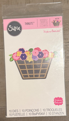 Sizzix Thinlits/Stephanie Barnard/10 Dies/#661126/Flower Basket | eBay