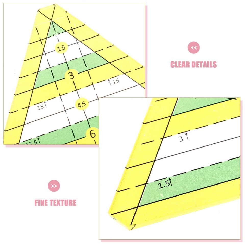 Quilting Triangle Ruler Sewing Tailoring Templates Multifunctional ...