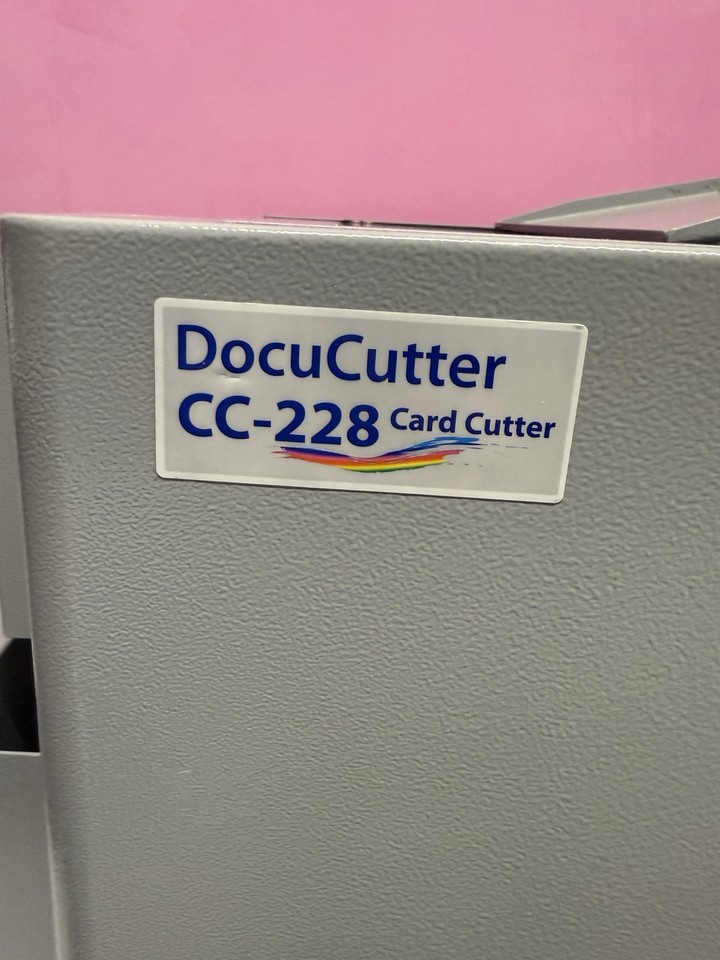 Duplo DocuCutter CC-228 Business Card Slitter Works Great | eBay