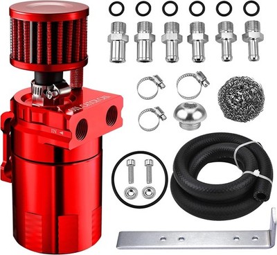 EVIL ENERGY Oil Catch Can Universal Baffled Catch Can Kit with Breather ...