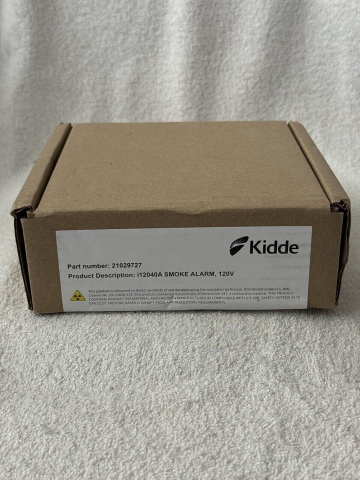 Kidde Hardwire INterconnect Smoke Alarm w Hush i12040A 120V 21029727 AC ...