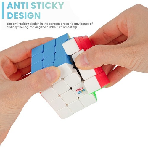 Deli Magic Cube 4×4 Speed Cube Turning Speedly Puzzle Game Brain Toy | eBay