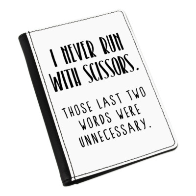 I Nie Lauf Mit Schere Passport Halter Hülle Überzug Geldbörse - Lustig ...