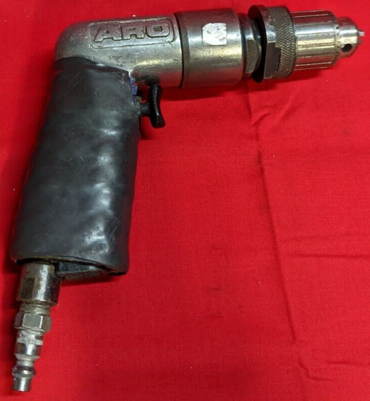 THE ARO CORPS 7BA 3/8"-24 PNEUMATIC AIR DRILL 1/4" HOSE CONNECT FITTING ...