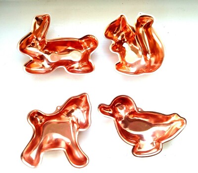Cute Set of 4 Cake Art Mini Animal Pans-Bunny, Horse, Squirrel, and ...