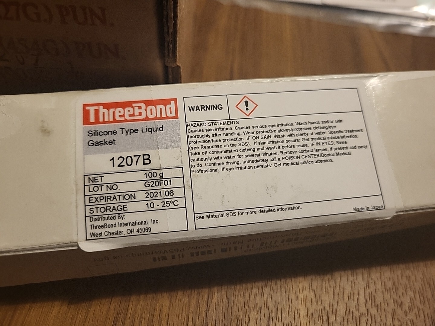 Three Bond 1207b Gasket Maker 1207B100G for sale online | eBay
