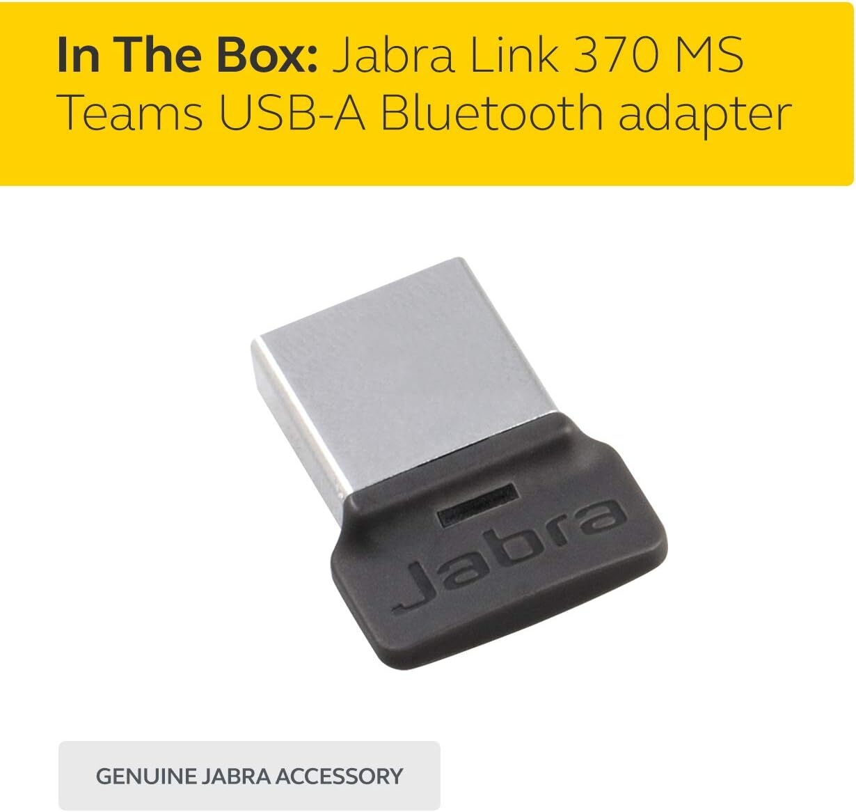Jabra Link 370 USB-A Bluetooth Adapter MS – 30 Meter/98 Feet Wireless ...