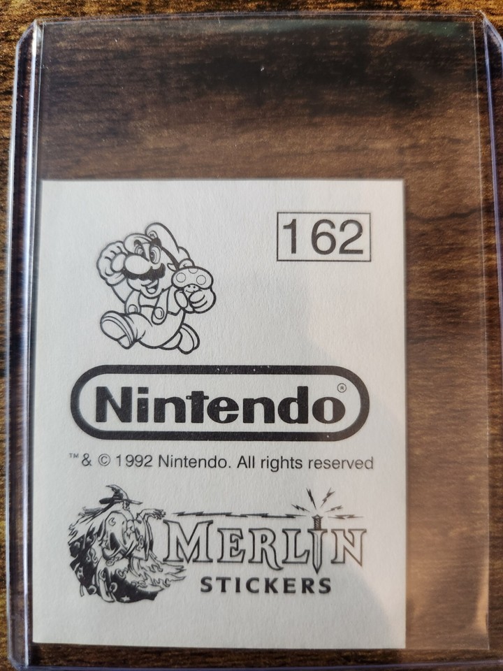 1992 Merlin Nintendo Sticker Album Carock Ghost Sticker #162 Legend of ...