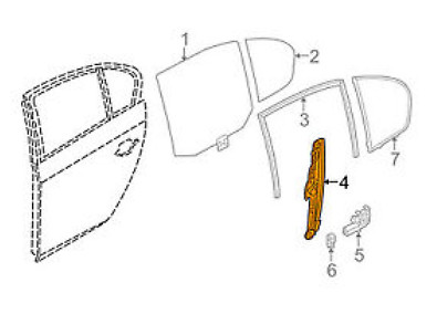 NEW BMW 5 E60 REAR LEFT WINDOW REGULATOR 51357184745 7184745 ORIGINAL ...