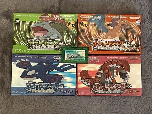 Nintendo Game Boy Advance GBA Pokemon Ruby Sapphire Emerald Fire Red ...