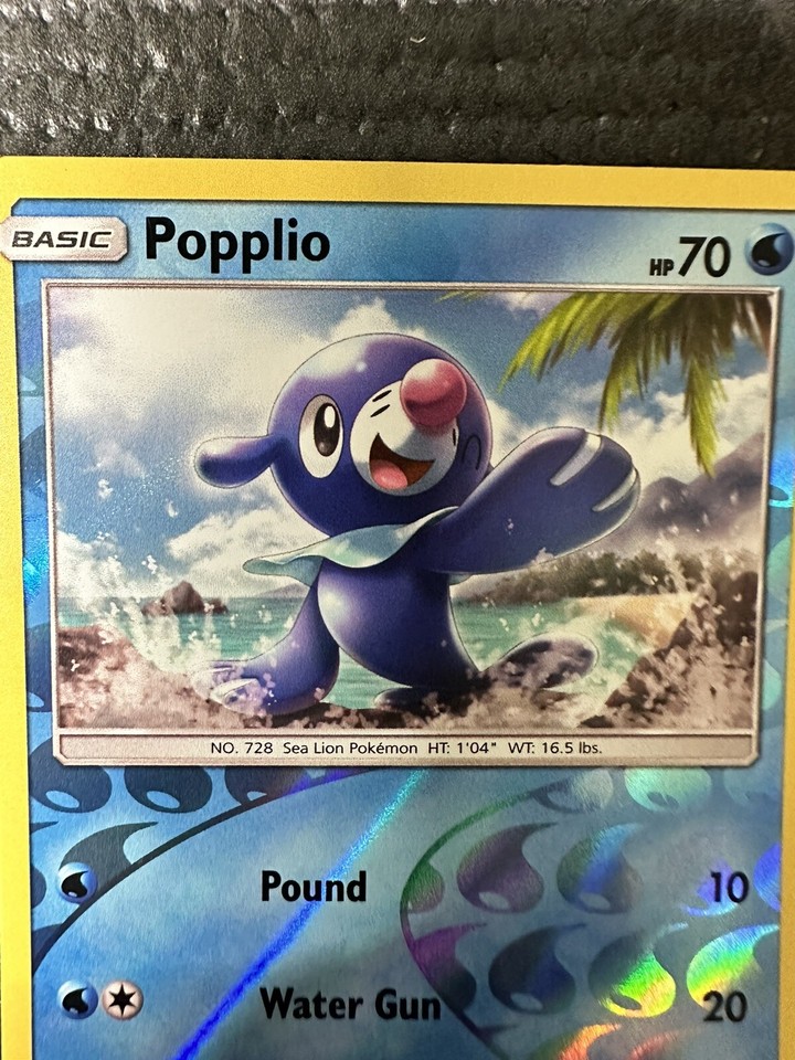 Popplio #39/149 Sun & Moon Pokemon Reverse Holo Common Card | eBay