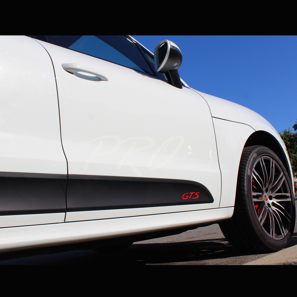 Sideblade Side Door Decal Reflective Vinyl Sticker Kit for Porsche GTS ...