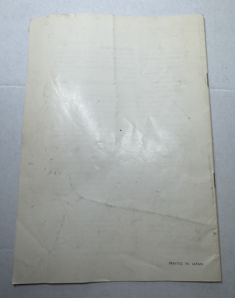 Vintage Sears 6343 Telescope Instruction Manual – 60mm Refractor Japan ...