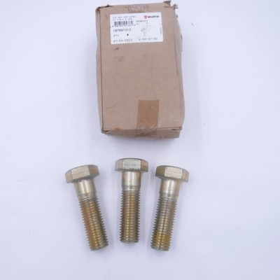 3 Pack Wurth 107601312 Grade 8 USS Hex Bolts Yellow 1" x 3-1/2" | eBay