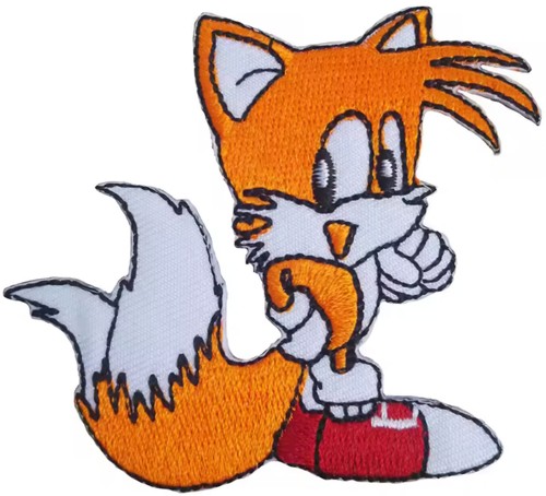 Miles "Tails" Prower from Sonic the Hedgehog embroidered Iron on patch ...