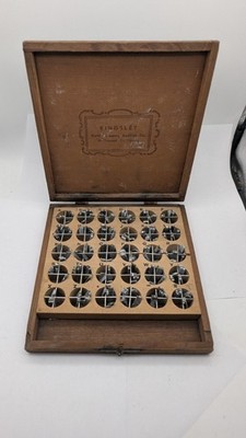 Kingsley Machine Co Letter Type Set Hot Foil PARTS ONLY LOOK READ WOOD ...