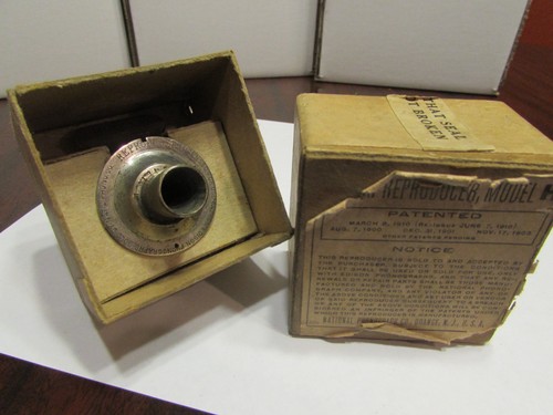 * EDISON MODEL "H" CYLINDER PHONOGRAPH REPRODUCER * with ORIGINAL BOX ...