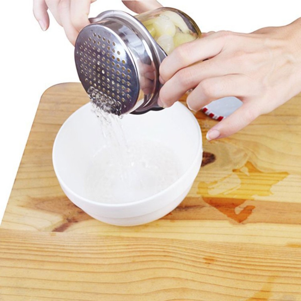 Food Tin Strainer Stainless Steel Oil Kitchen Sieve Mesh with Handle ...