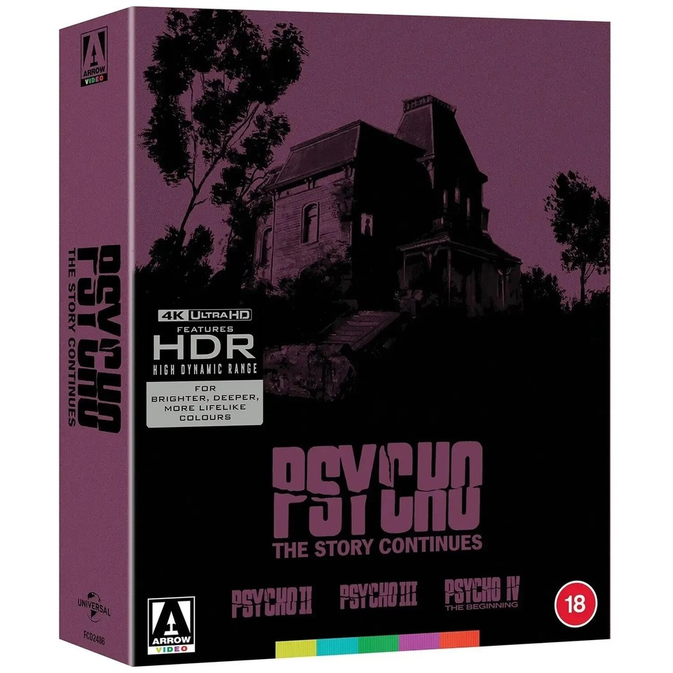 PSYCHO: The Story Continues [4K UHD Blu-ray] Movies 2 3 4 Arrow Video ...