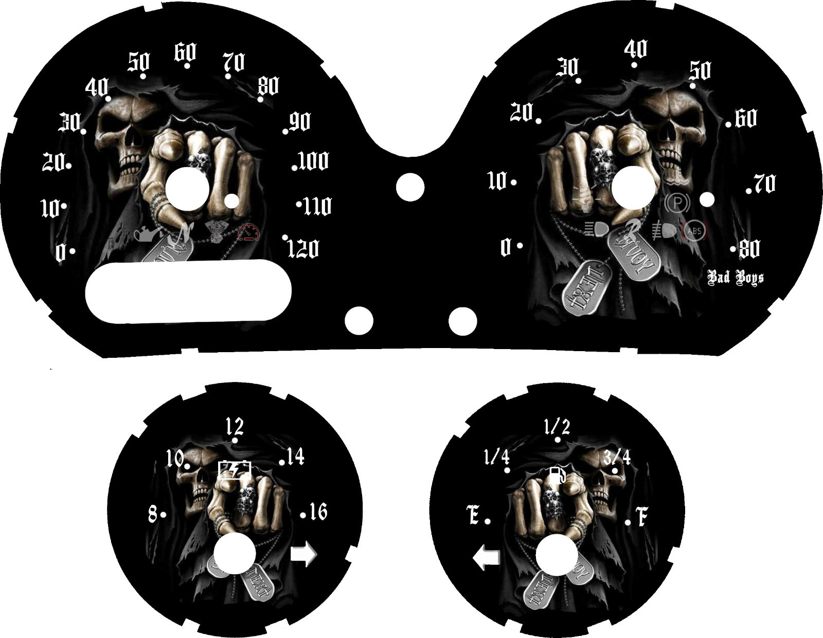 Harley Davidson Custom Speedo Gauge Fit CVO 2014-2019 You're Next | eBay