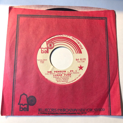 Lunar Funk Mr Penguin Prom 7" 45 record Pt. 1 & 2 white label | eBay