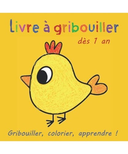 Livre à gribouiller dès 1 an: Premier livre de coloriage avec 50 motifs ...
