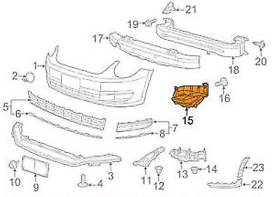 NEW GENUINE VW BEETLE 12-16 LEFT N/S HEADLIGHT MOUNTING BRACKET ...