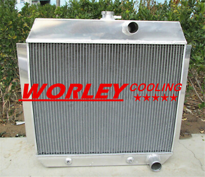 3 core aluminum radiator for 1953-1954 CHEVY CORVETTE CI 235 IN3 L6 W ...