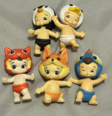 Mixed Lot Of 5 Moose Mini Twozies Figures Fox, Duck, Penguin, Bird | eBay