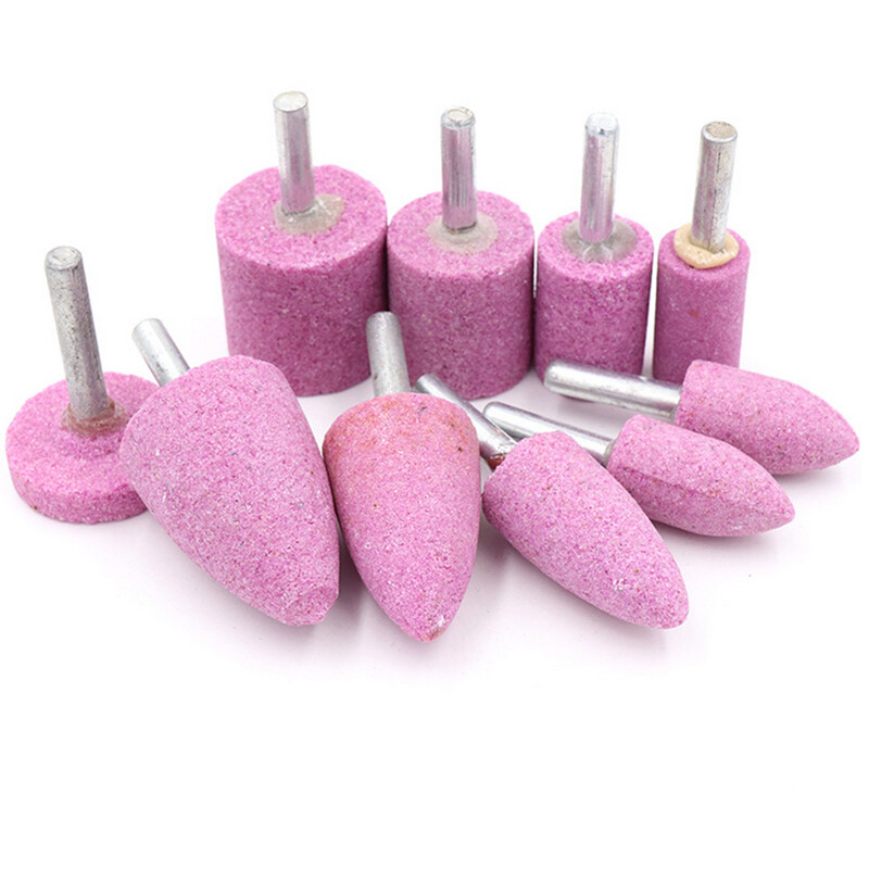 1/10/30 Pcs Corundum Grinding Wheel Head Rotary Tool Polishing Metal ...