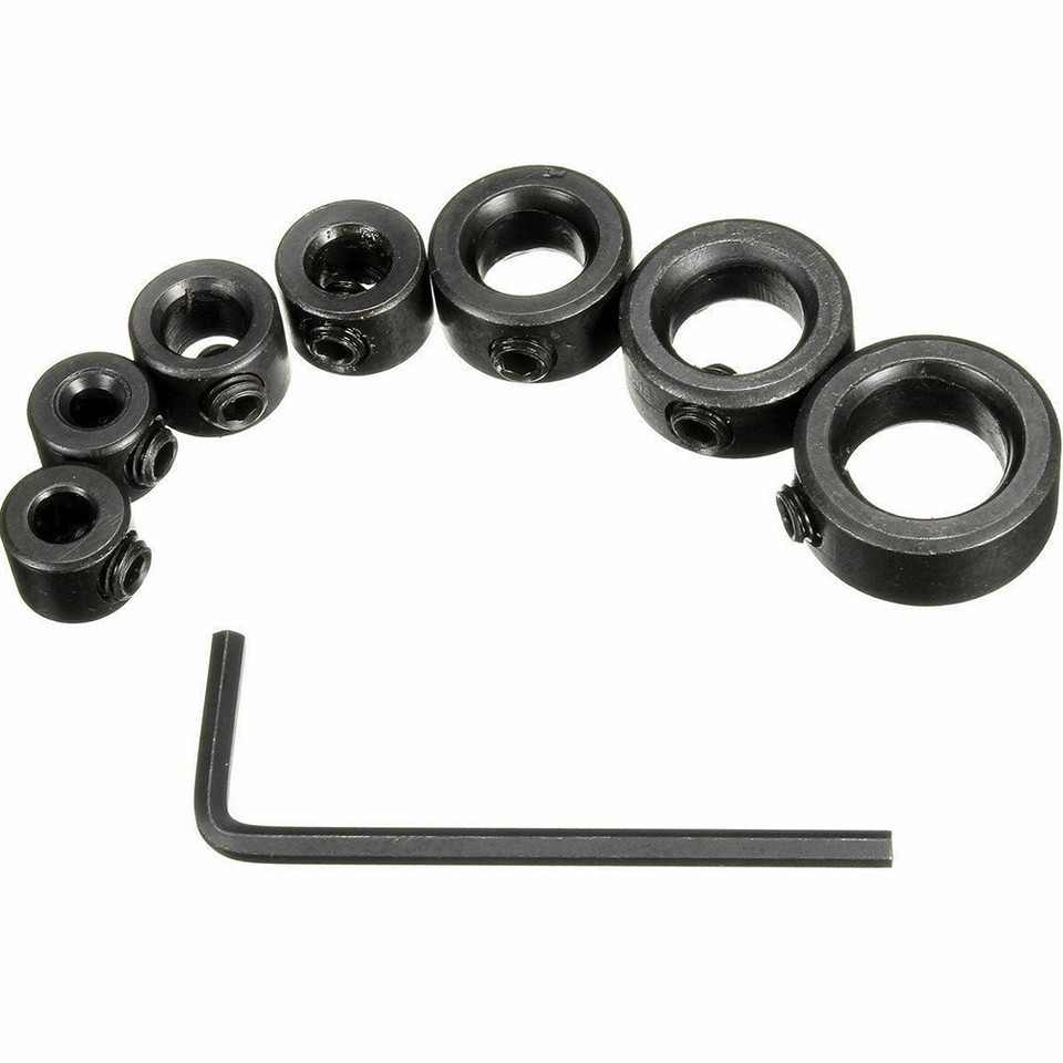 Drill Chuck Depth Stop Collar Ring Drill Bit Hex Wrench High-carbon ...