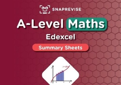 InStudent Education SnapRevise A-Level Edexcel Maths Summary Sheets ...