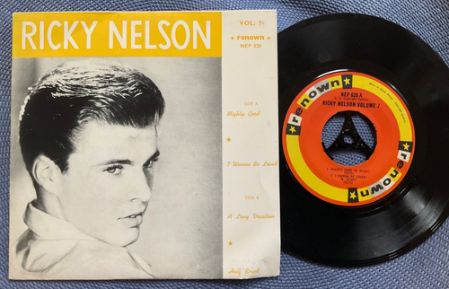 RICKY NELSON - VOL. 7 - E.P. 1960 SOUTH AFRICA EP / ROCK ’N’ ROLL / EX+ ...