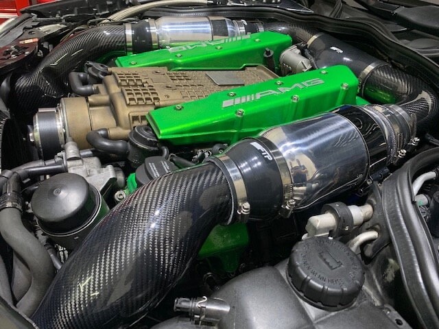 Mercedes Benz E55 AMG CLS55 AMG Carbon Fiber Intake System M113K IN ...