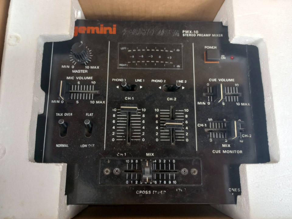 Gemini Scratch Master PMX - 10 Stero Preamp Mixer w/ Box | eBay
