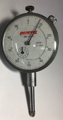 Swiss Precision Instrument Peacock 20-333 Dial Indicator, 0-1" Range ...