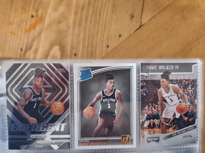 Lonnie Walker IV Rookies - San Antonio Spurs - 3 Card Lot | eBay