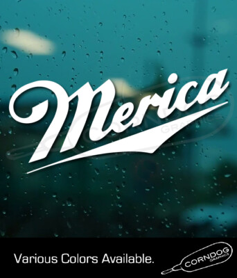 Merica STICKER VINYL DECAL MILLER COORS PARTY USA COUNTRY | eBay