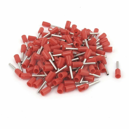 100 Pcs Crimp Cord End Terminal Pre Insulated Ferrule Red E7508 20AWG 0 ...
