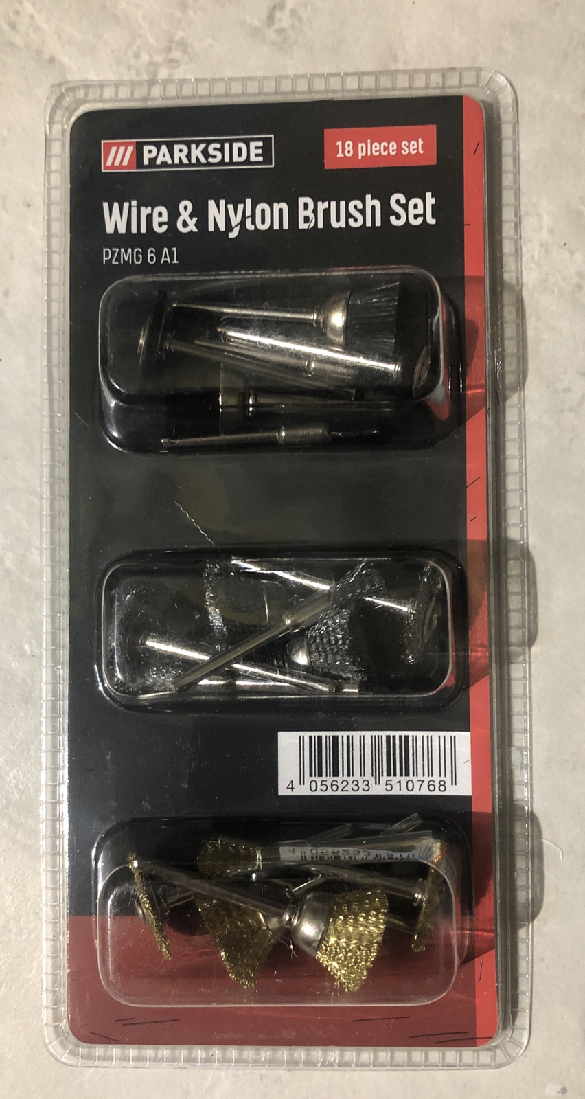 PARKSIDE Wire & Nylon Brush Set PZMG 6 A1 - German 18 Piece Set For ...