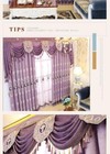 high quality Chenille purple embroidery thicken shade cloth curtain ...